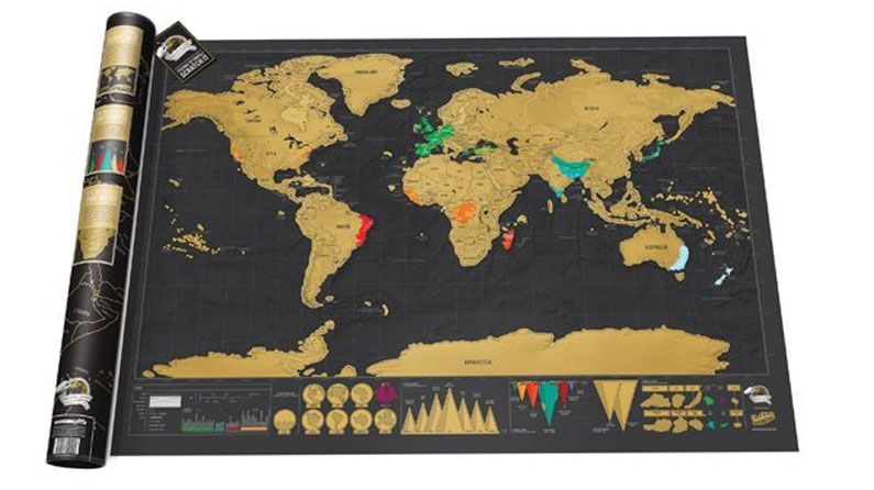 Interactive map you can personalise with a scratch | Creative Bloq