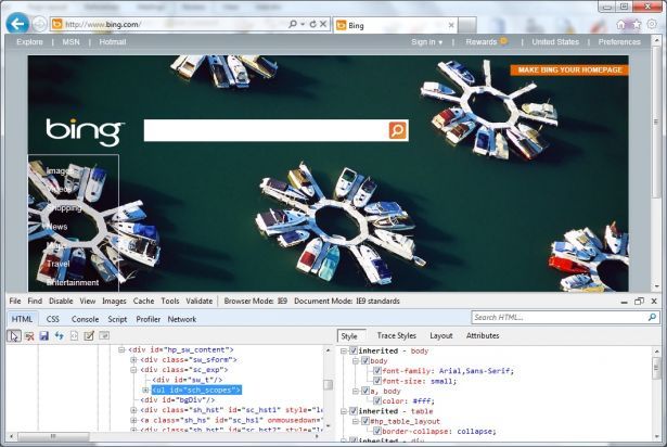 Discover the F12 developer tools in IE9 | Creative Bloq