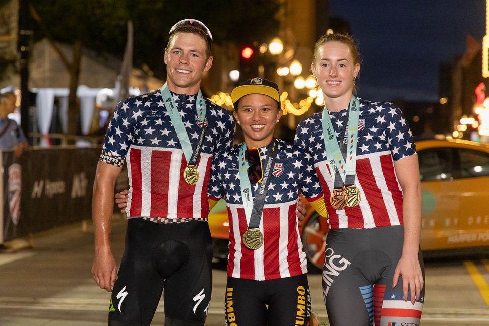 Luke Lamperti threepeats at men's criterium at US Pro Road ...