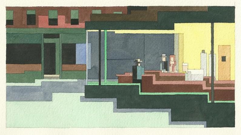 Iconic images turned into 8-bit watercolours | Creative Bloq