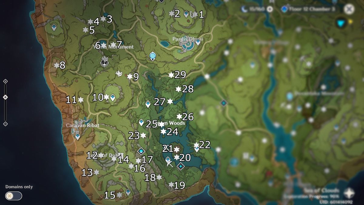 All Genshin Impact Dendroculus locations | GamesRadar+