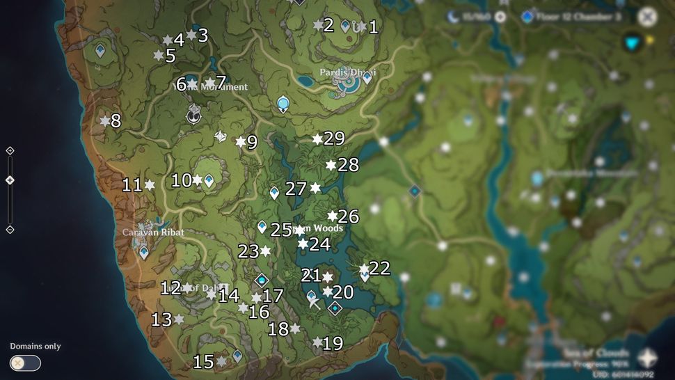 All Genshin Impact Dendroculus locations | GamesRadar+