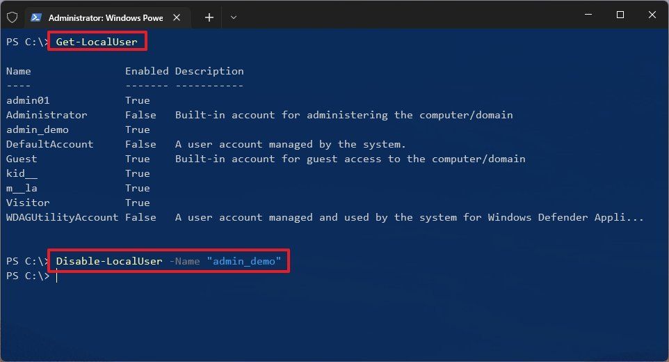 How to disable an account on Windows 11 | Windows Central