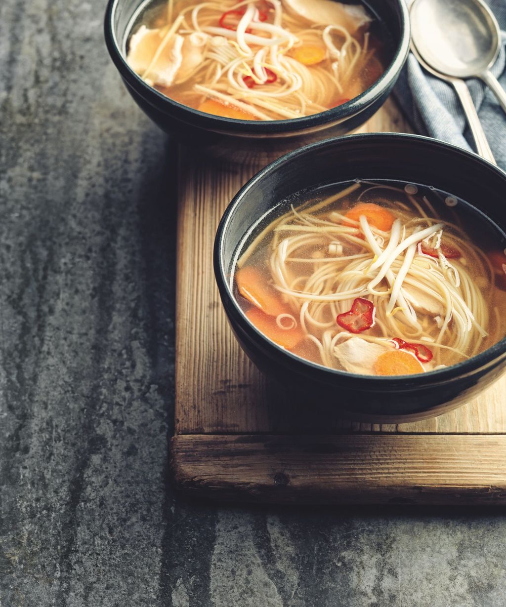 Chicken Noodle Soup With Gingered Broth | Homes and Gardens
