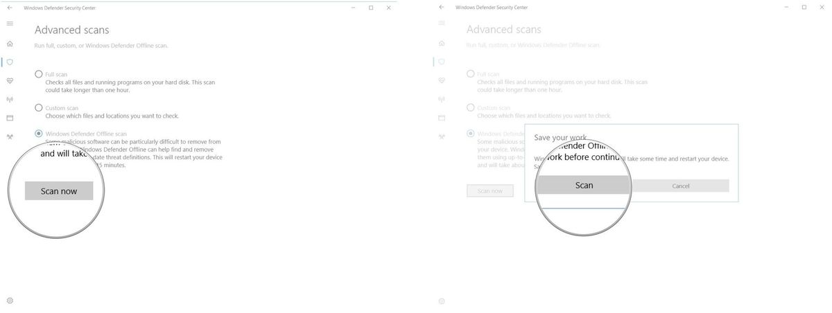 How to use Windows Defender Offline in the Creators Update to remove ...