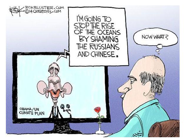 Obama cartoon environment global warming | The Week