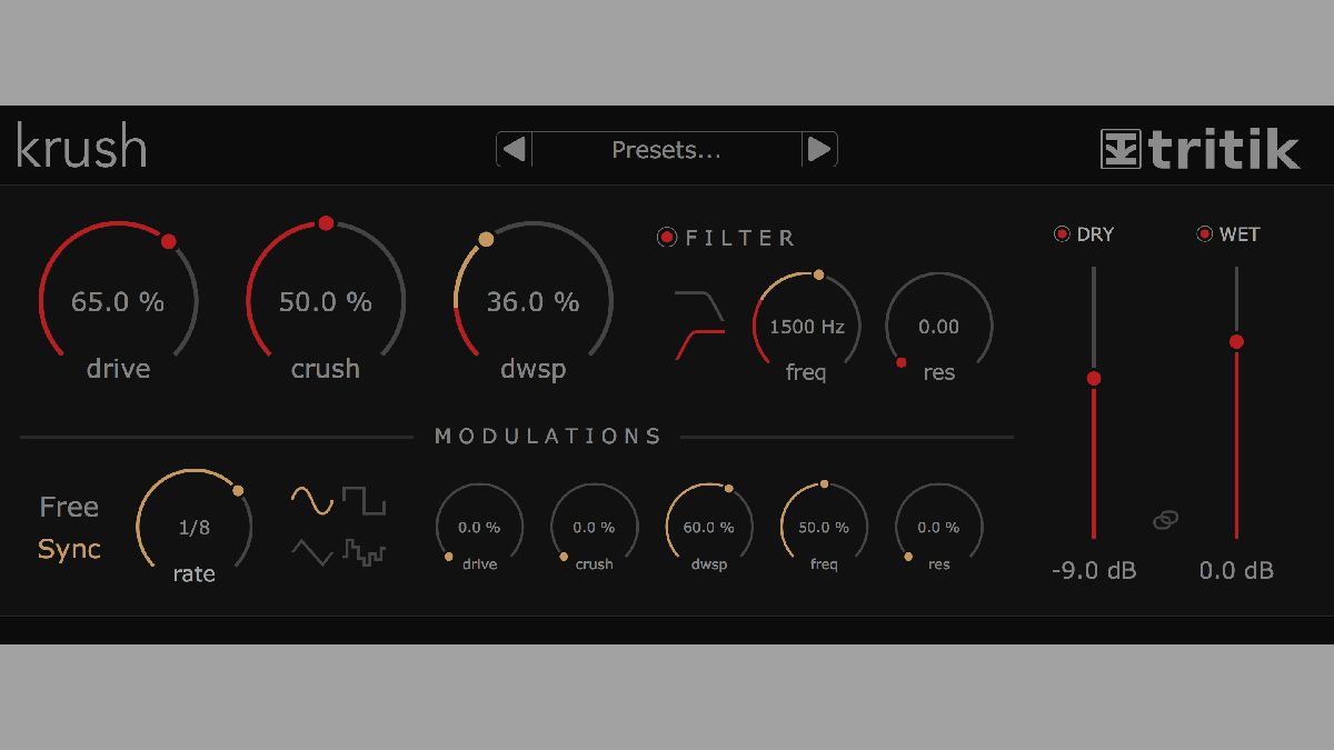 Tritik's Krush is a new free bit crushing plugin for Mac and PC ...
