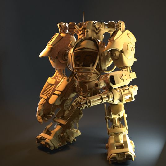 Build a 3D mech in a futuristic scene | Creative Bloq
