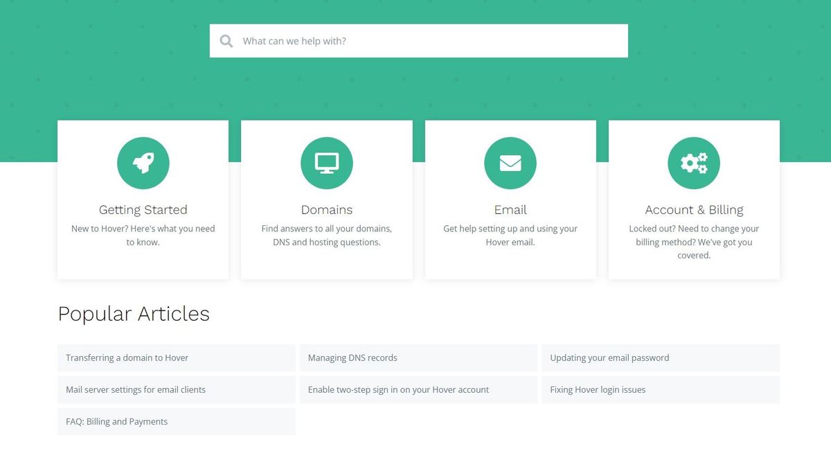 Hover domain registration service review | TechRadar