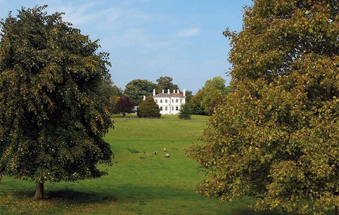 The Kent manor with an original Tudor fireplace and space for a string ...