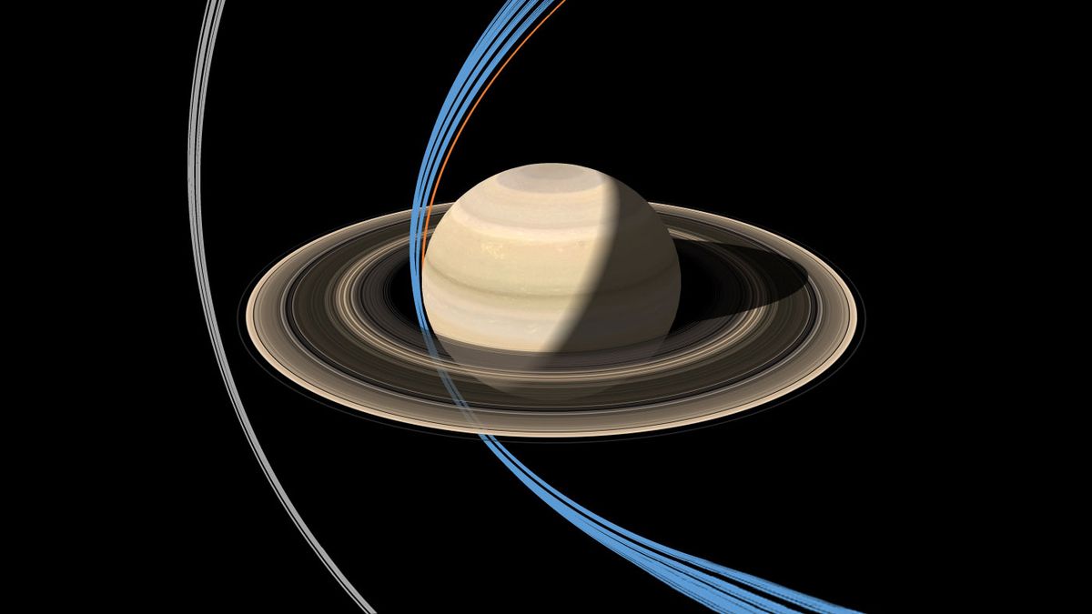 Saturn Probe Dives Past Rings for 1st Time | Space