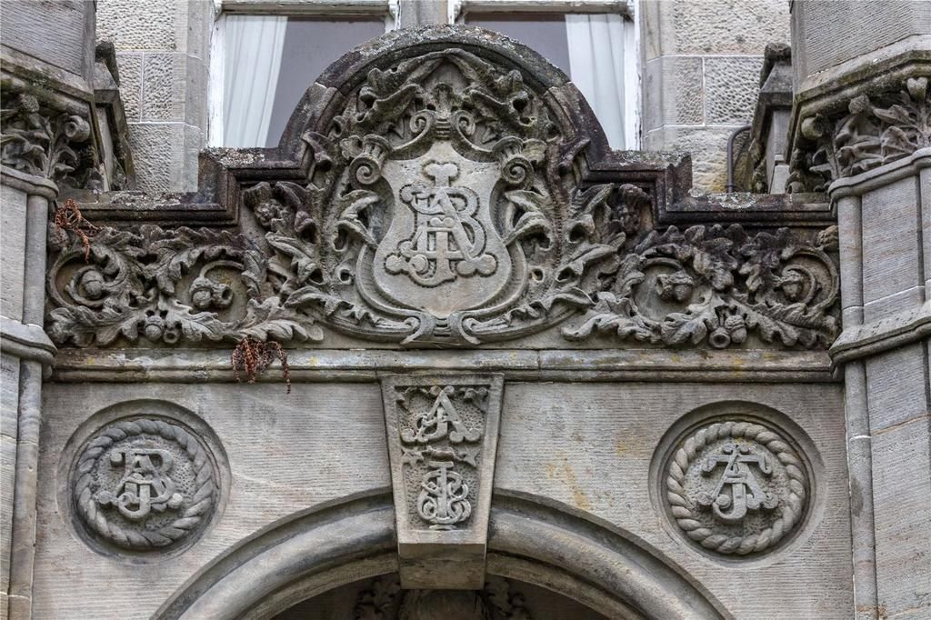 An extravagantly beautiful little castle that has the largest stained ...