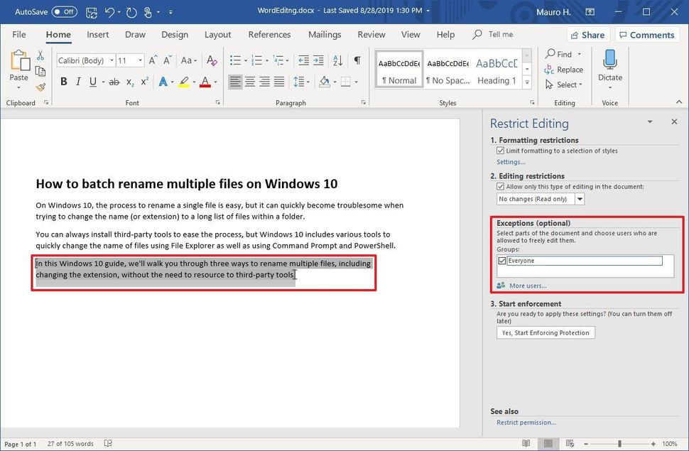 How to restrict document editing in Microsoft Office | Windows Central