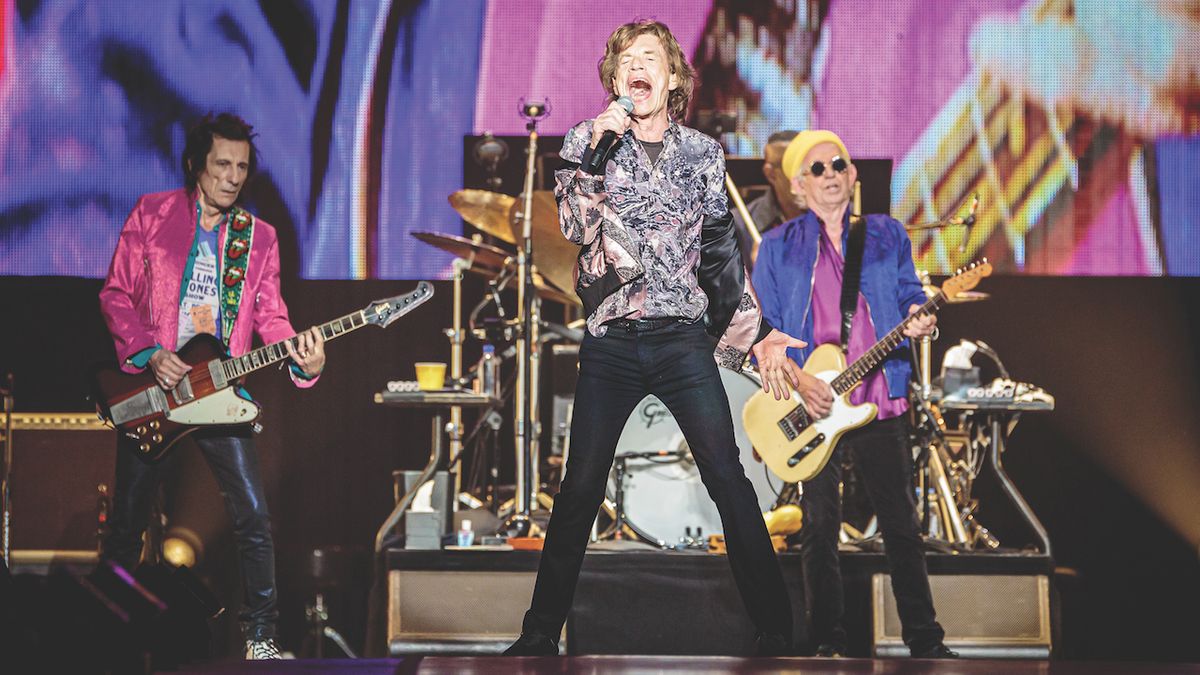 “It’s the sound of the Stones: a five-string with a six-string on top ...
