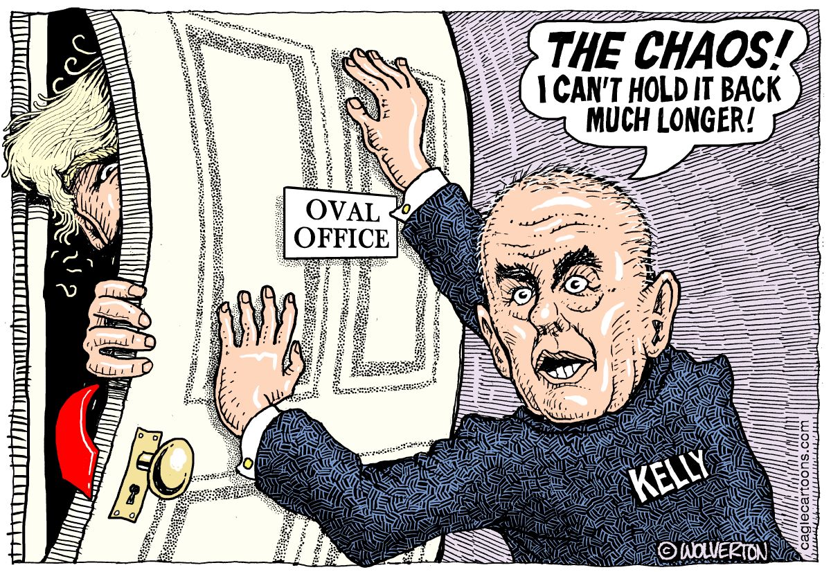 Political Cartoon U S Trump White House Chaos John Kelly The Week