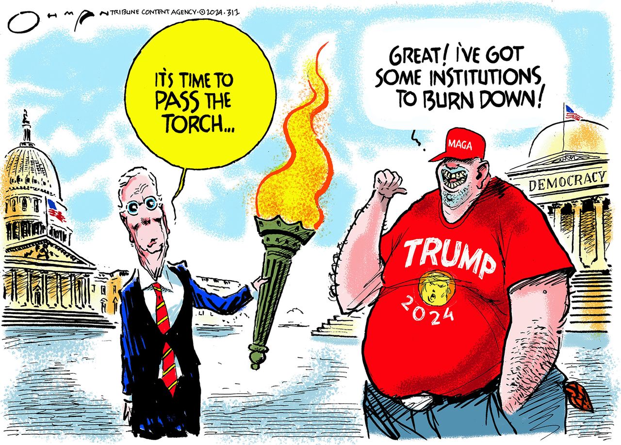 5 fabulously funny cartoons about Mitch McConnell's retirement | The Week