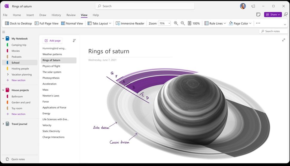 OneNote on Windows finally lets you switch between vertical and ...