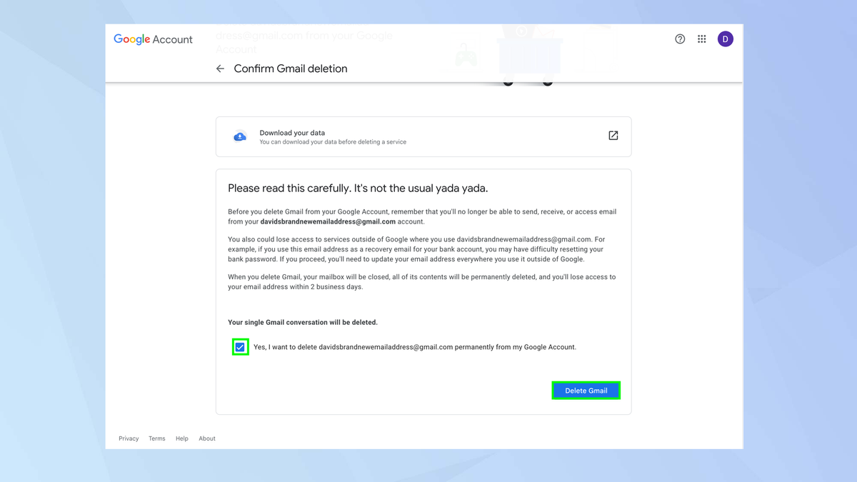 How to delete your Gmail account | Tom's Guide