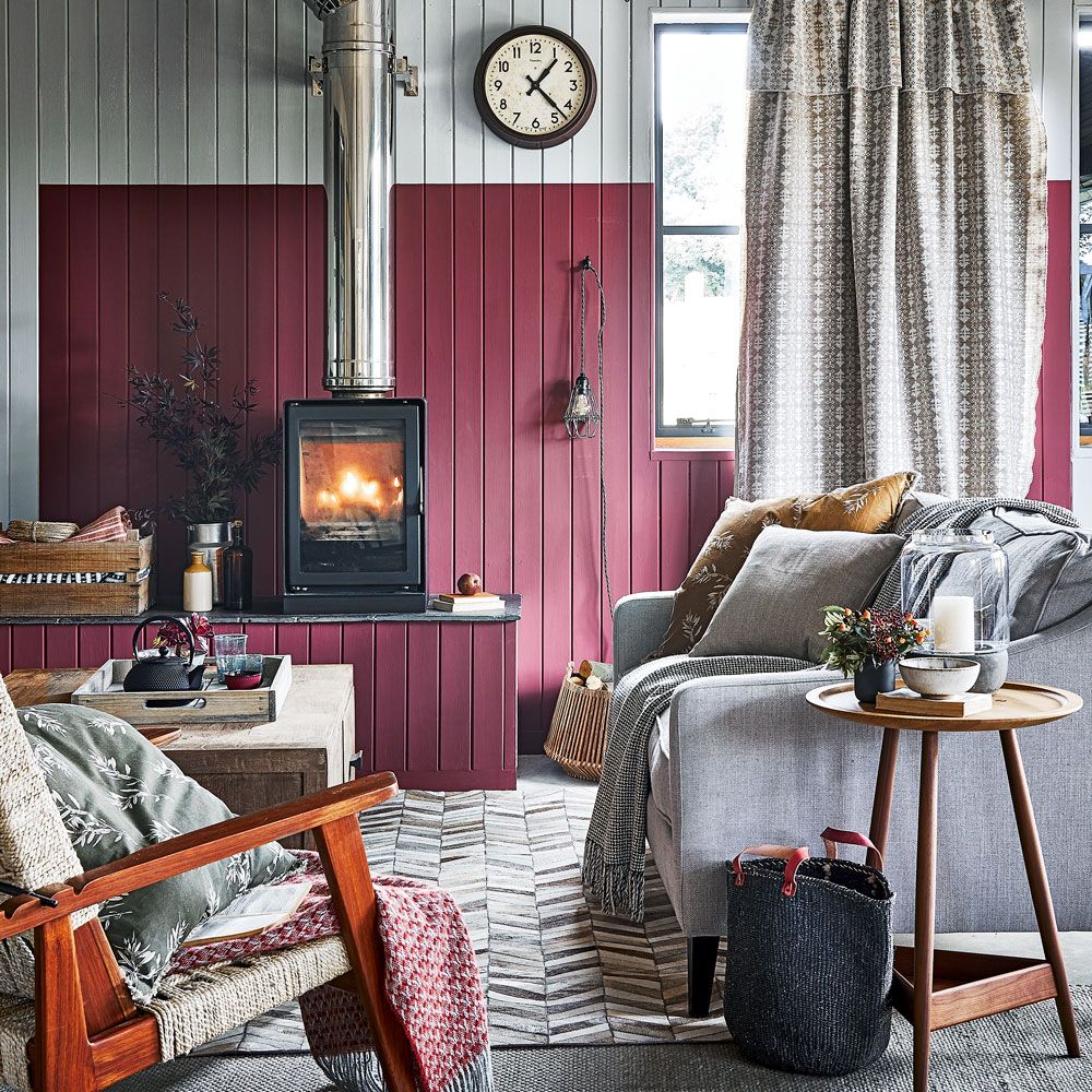 Red living room ideas – curl up with this comforting and vibrant colour ...