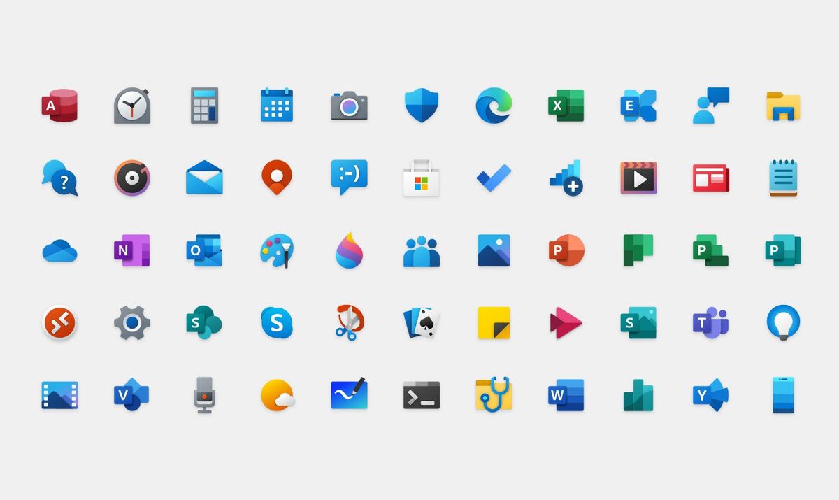 Microsoft's 'icons of the future' extend across platforms and add depth ...