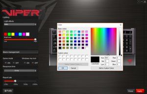 Patriot Viper V760 Mechanical Keyboard Software