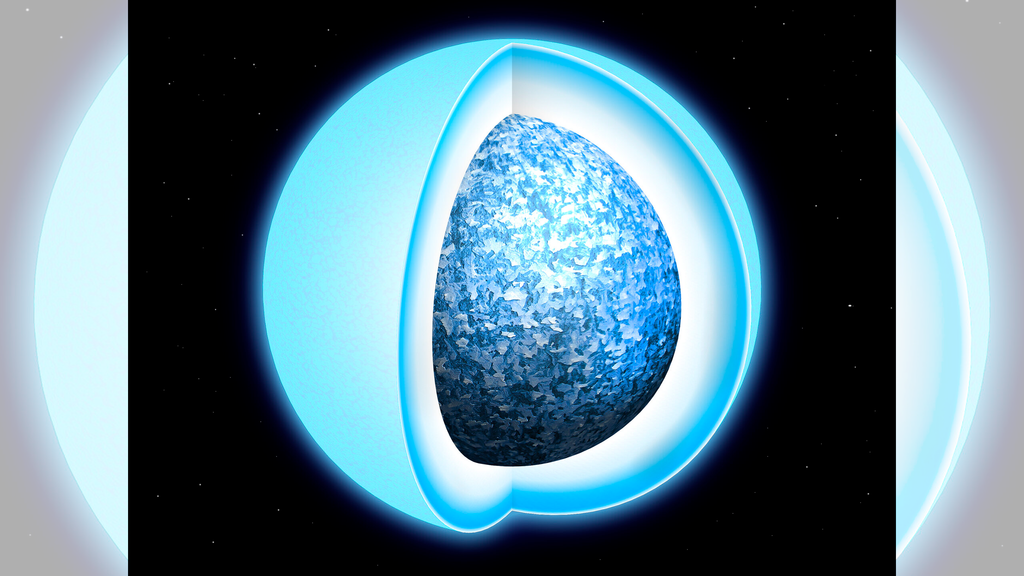 This collapsed star is turning into an gigantic diamond before our eyes ...