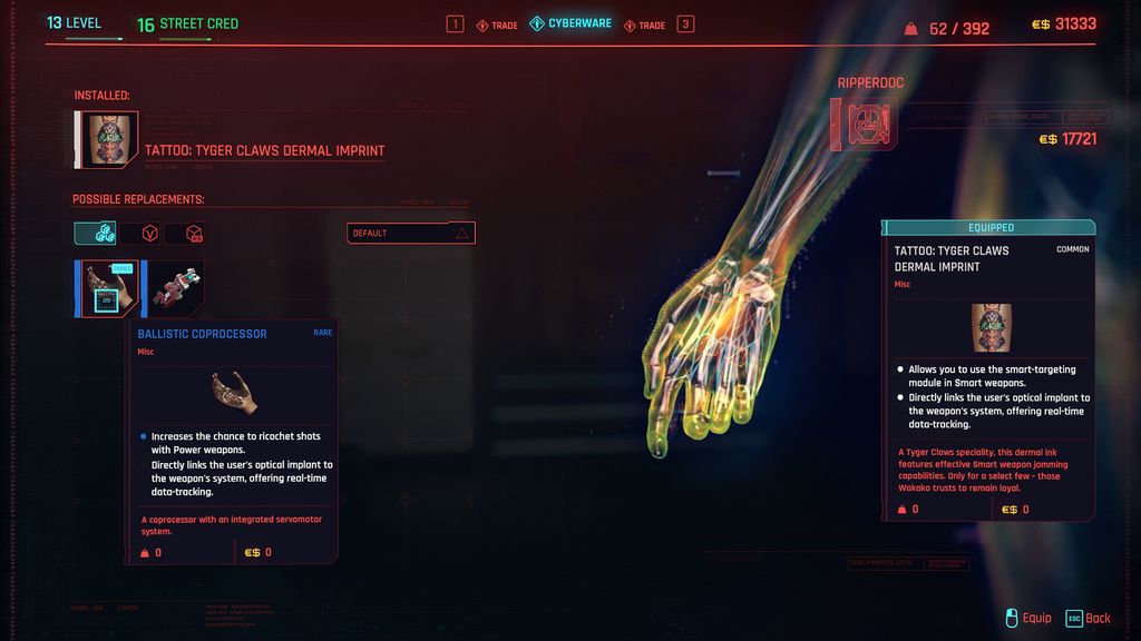 Cyberpunk 2077 cyberware list: Here's all the cyberware you can find in ...