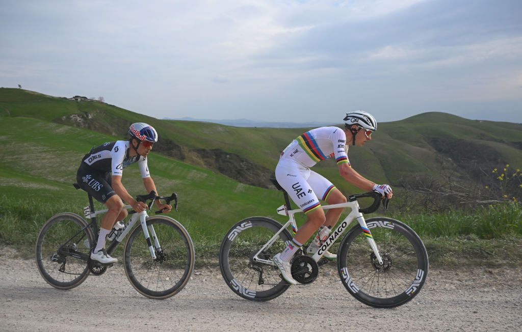 Strade Bianche: Tadej Pogačar withstands high-speed crash to win third title | Cyclingnews