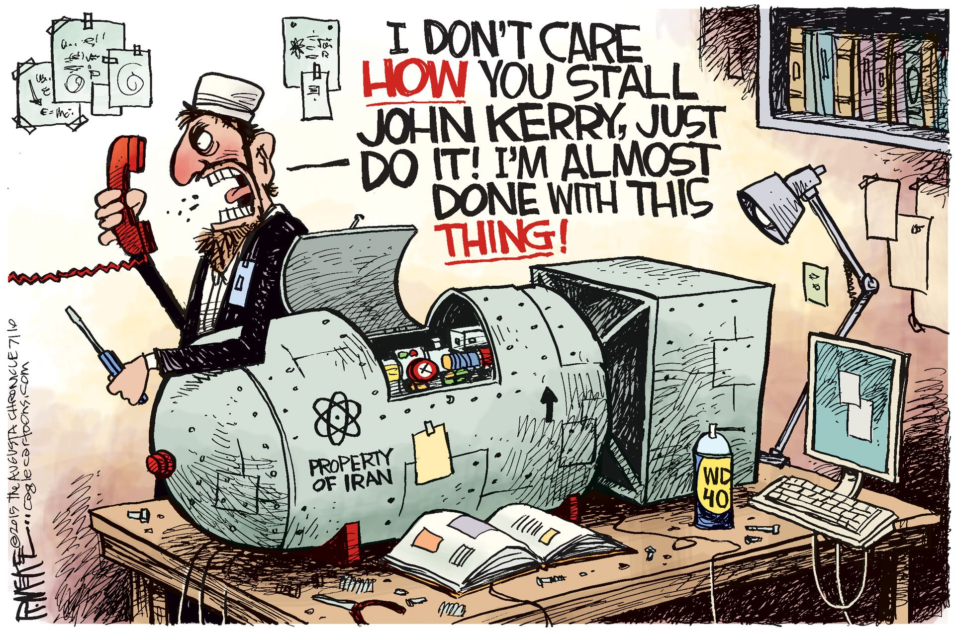 Political cartoon Iran nuclear deal | The Week