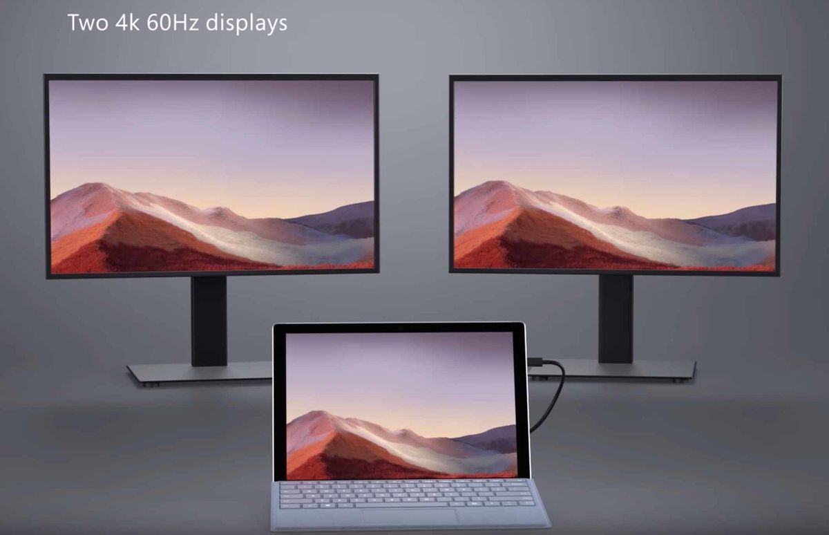 Can Surface Pro 7 power dual 4K external displays? | Windows Central