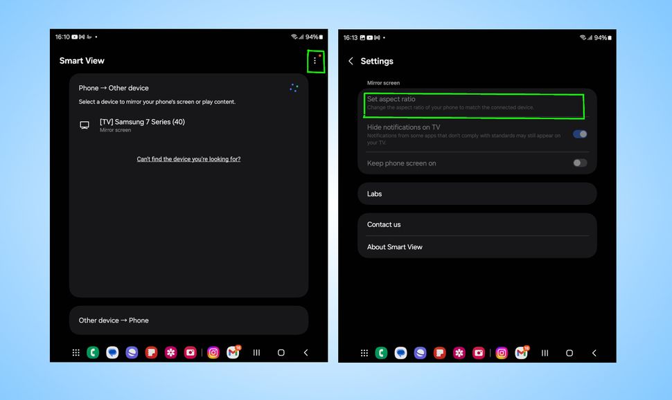 How To Use SmartView to mirror your Samsung phone screen to your TV ...