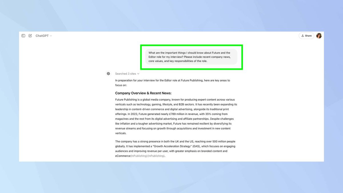 How to ace your job interview with ChatGPT's help | Tom's Guide