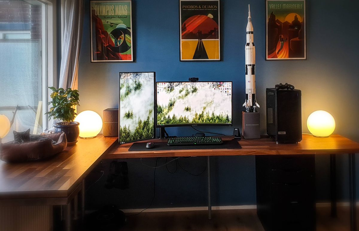 Designing a complete desk aesthetic around your PC is truly satisfying ...