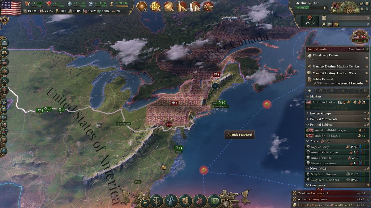 I did Liberation Day tariffs in Victoria 3, and it all went well until ...