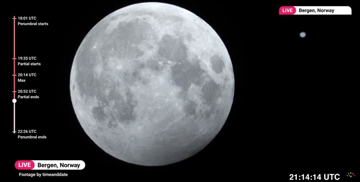 Full Hunter's Moon lunar eclipse, last eclipse of 2023, an early ...