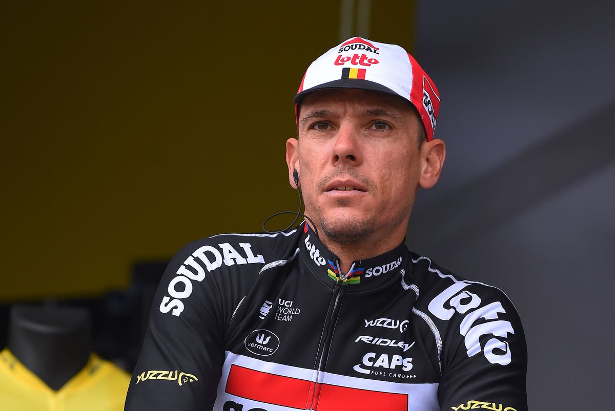 Philippe Gilbert takes Côte de La Redoute KoM while filming a ...