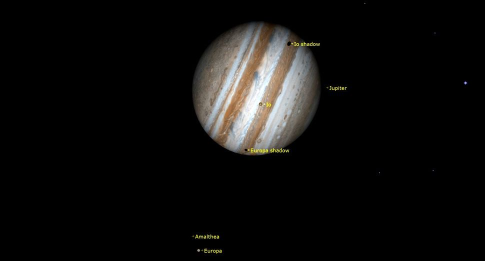 See 2 of Jupiter's moons cast vast shadows over the planet early on Nov ...