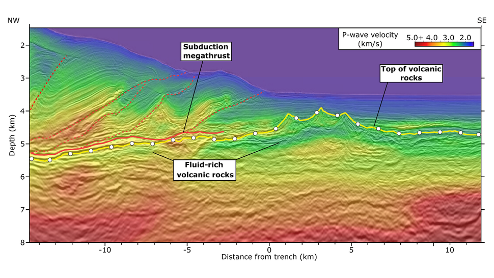 Earth's crust swallowed a sea's worth of water and locked it away ...