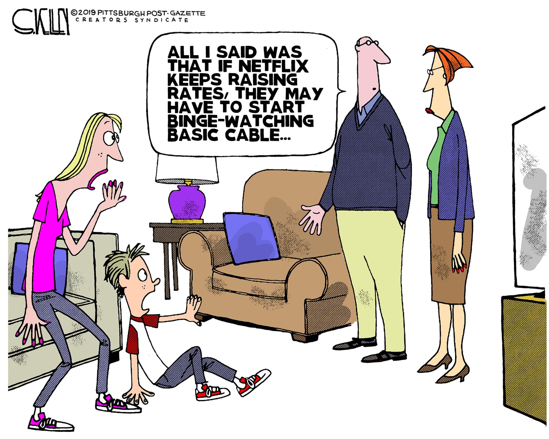 Editorial cartoon U.S. Netflix subscription rates | The Week