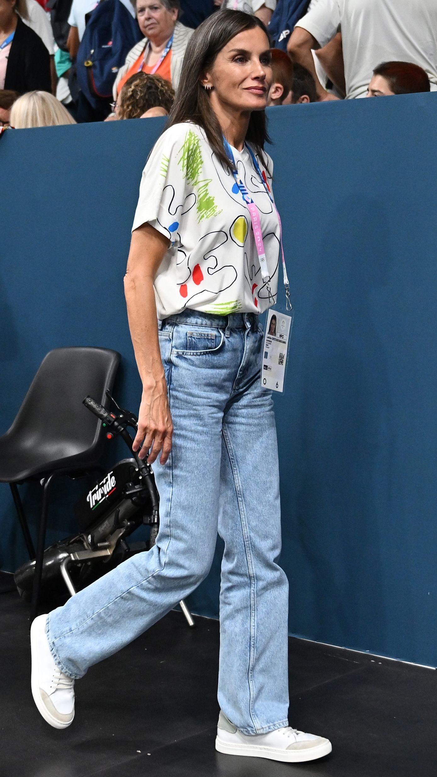 Queen Letizia’s straight-leg jeans and comfy trainers | Woman & Home