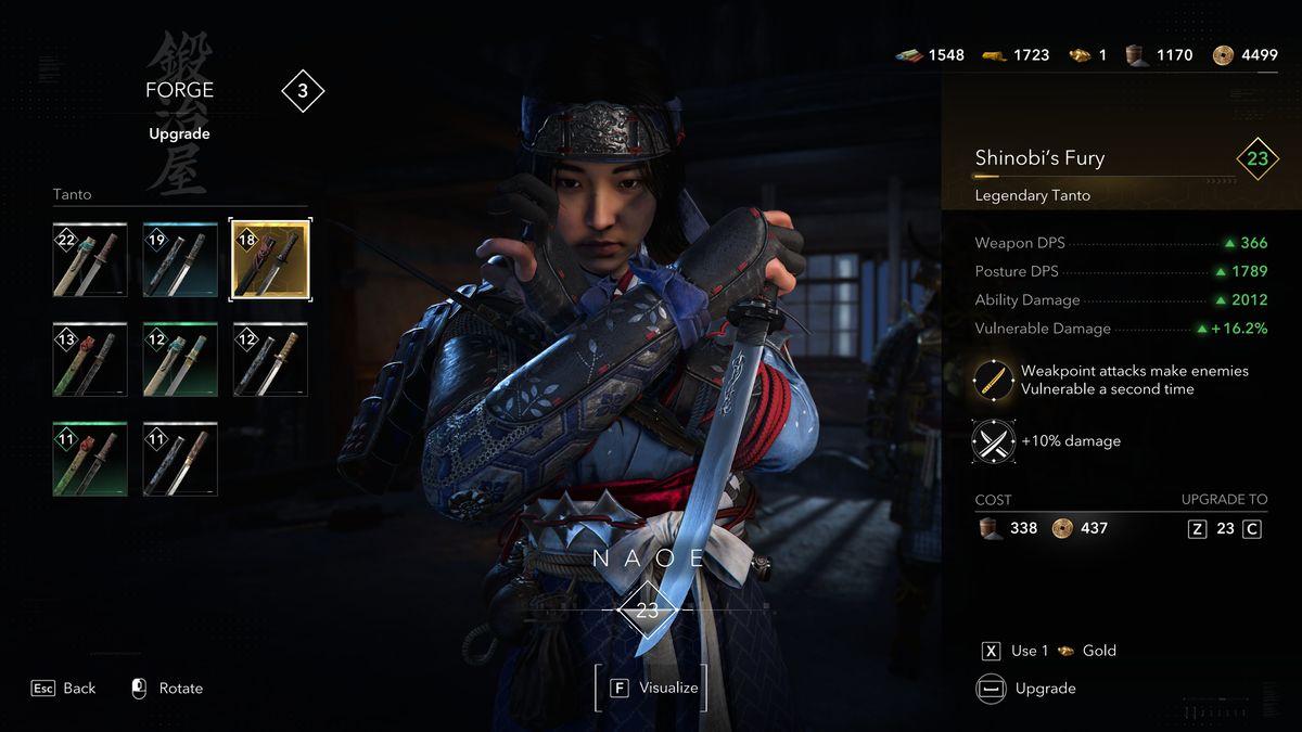 How to upgrade weapons and armour in Assassin's Creed Shadows | PC Gamer