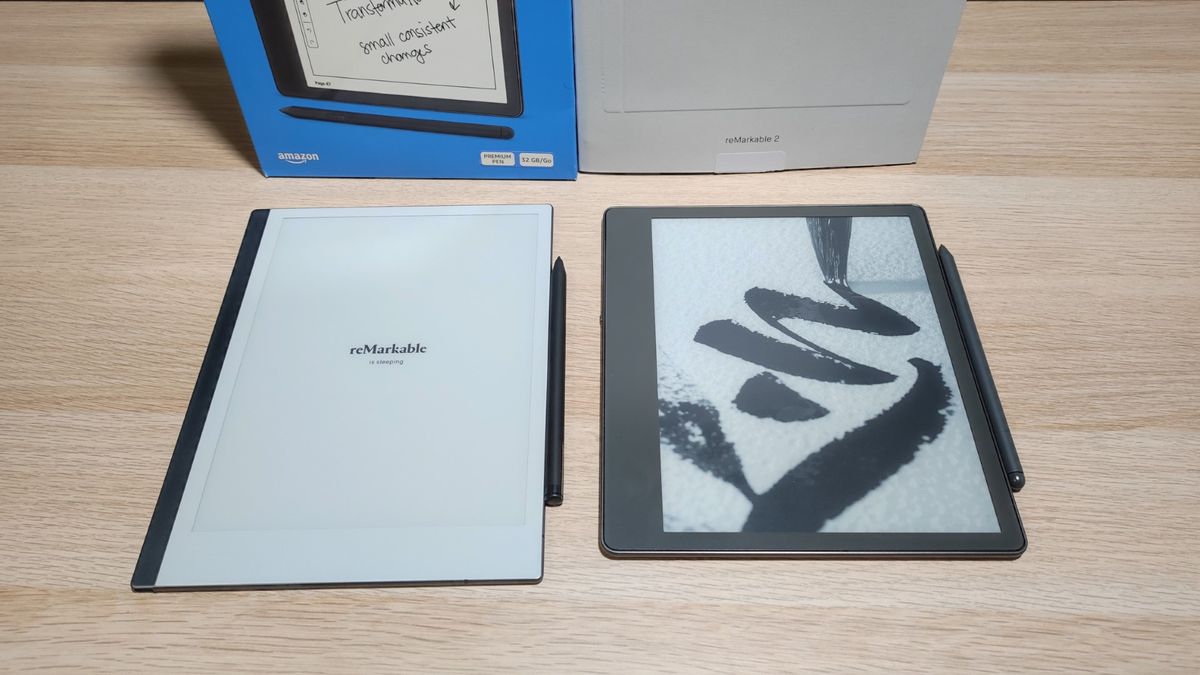 Kindle Scribe Vs ReMarkable 2 | TechRadar