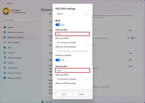 How to configure Cloudflare's 1.1.1.1 DNS service on Windows 11, 10, or ...