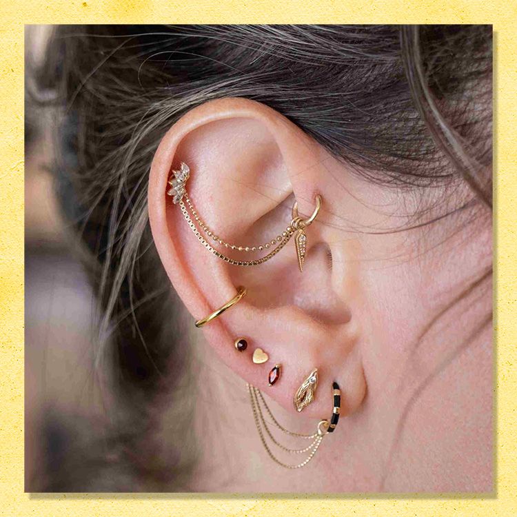 How Piercing Stylists Are Reinventing the Ear Stack | Marie Claire