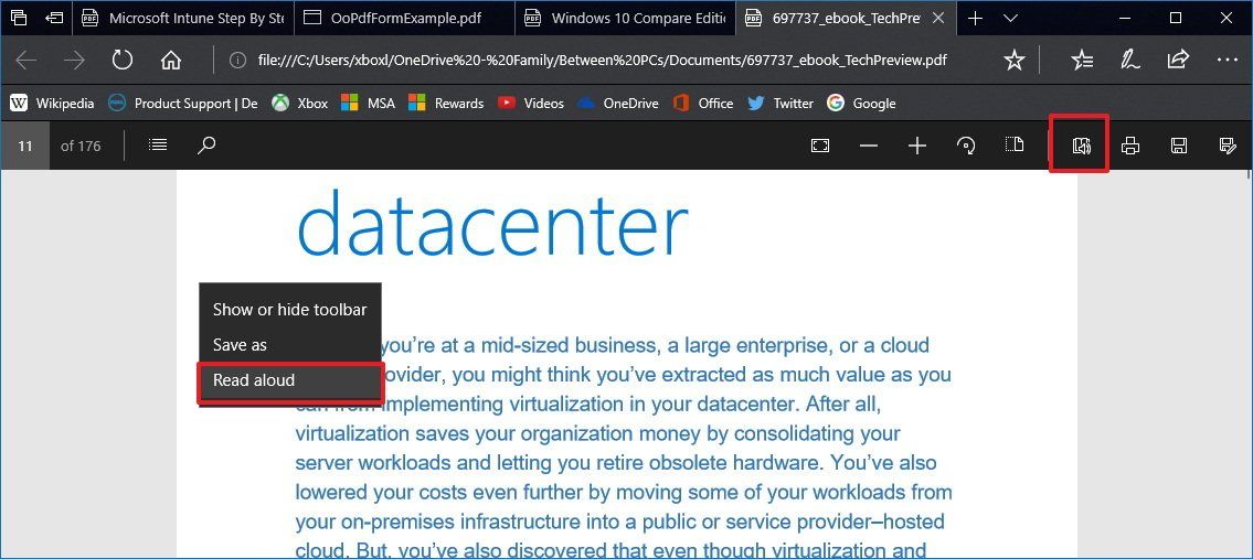 How to use Microsoft Edge as a PDF reader in the Windows 10 Fall ...