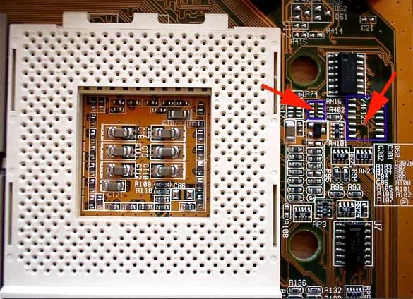 Tricky: Installation Of The SMD Components - Modifying An Asus A7V ...