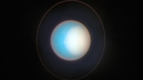The north pole of Uranus has a stormy vortex. We just saw it for 1st ...