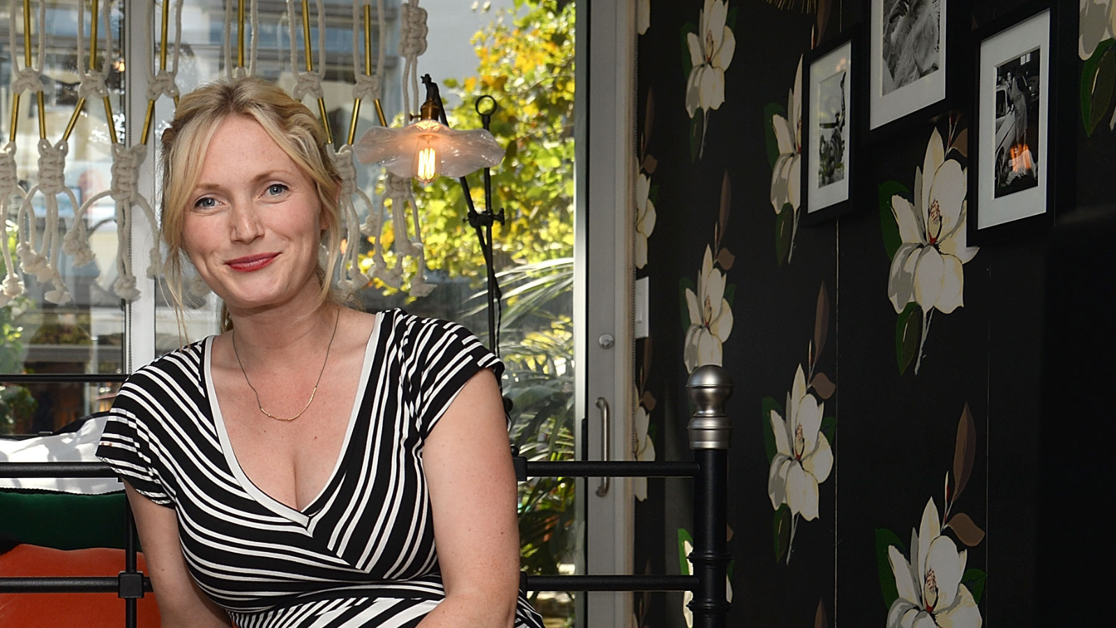 Emily Henderson uses color to make her powder room playful | Homes and ...