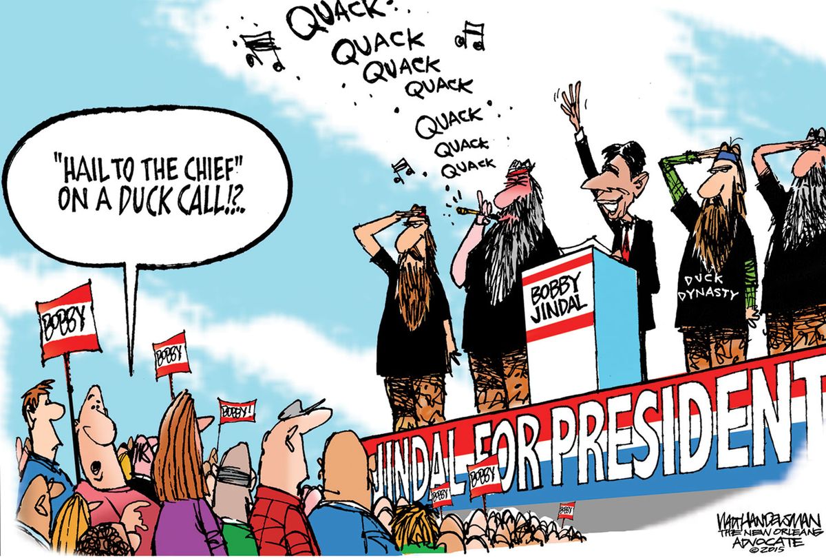 Political cartoon Bobby Jindal 2016 | The Week