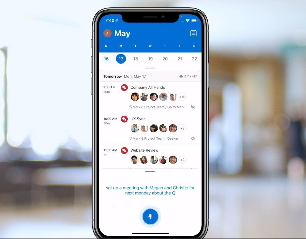 Microsoft Scheduler and Outlook mobile voice features for iOS are here ...